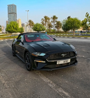 Rent Ford Mustang EcoBoost Convertible V4 2021 Car in Dubai at AED 380 ...